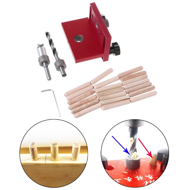 Cheap Woodworking Tool Drilling Locator Tenon Hole Punchers Positioning ...