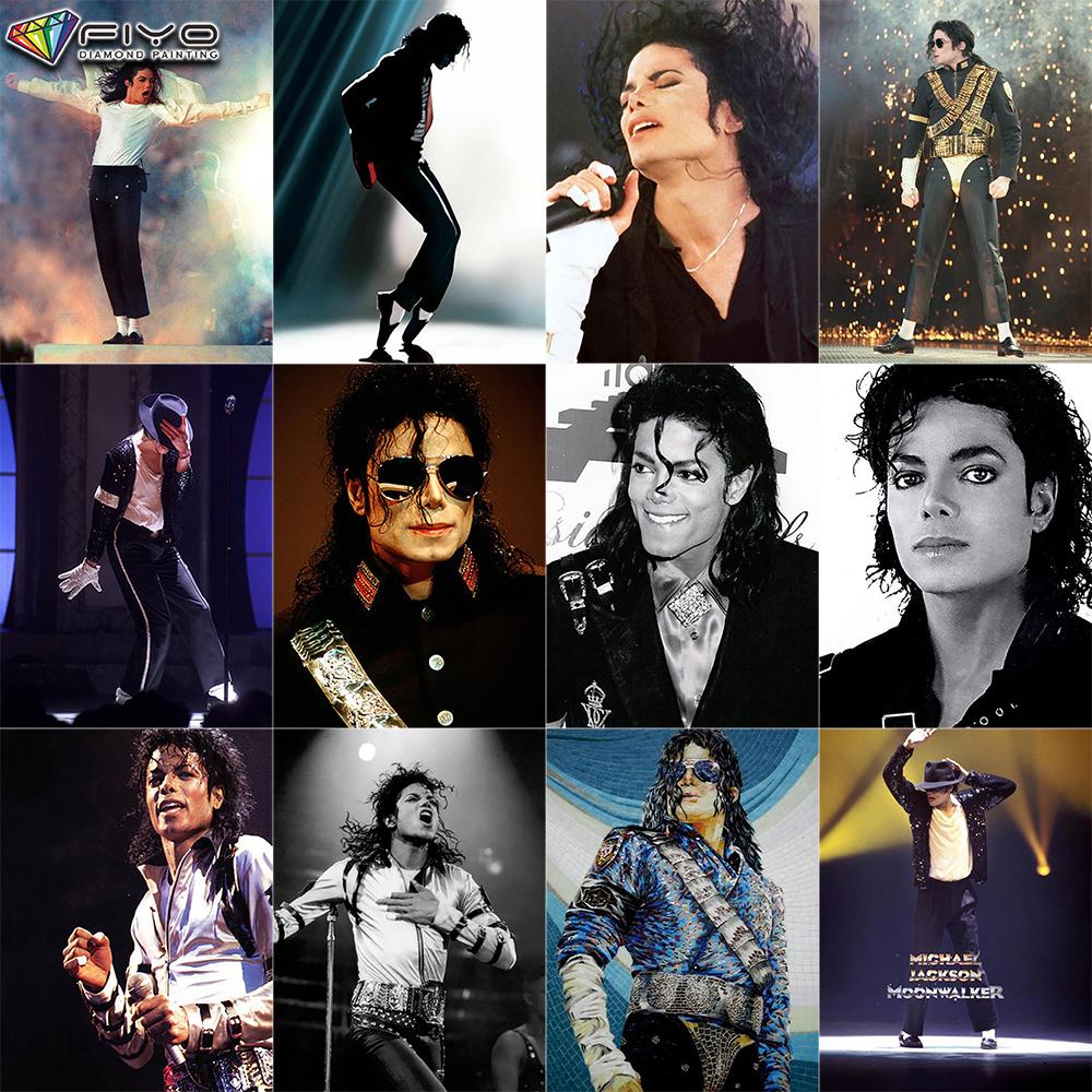 Buy 5D Diamond Painting World Superstar Michael Jackson DIY Diamond ...