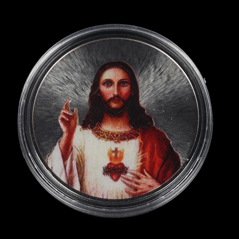 Buy Jesus Souvenir Coin Nativity Pattern Collectible Christianity ...