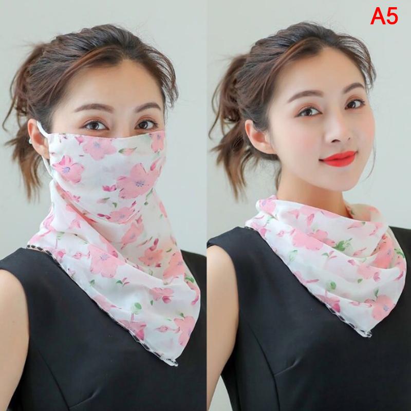 Buy Chiffon Sunscreen Uv Protection Silk Shawl Scarf Women Summer Neck ...
