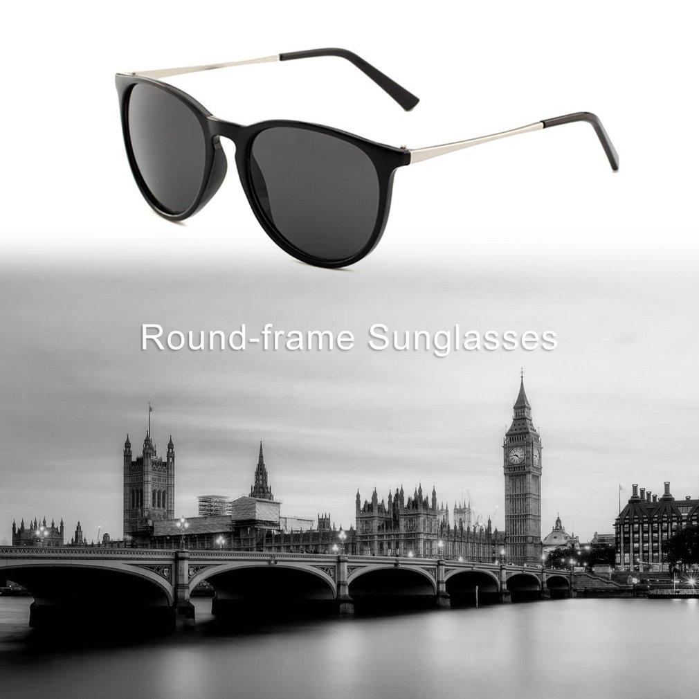 4171 Vintage Hd Sunglasses Round Retro Rivet Frame Sun Glasses Goggle ...