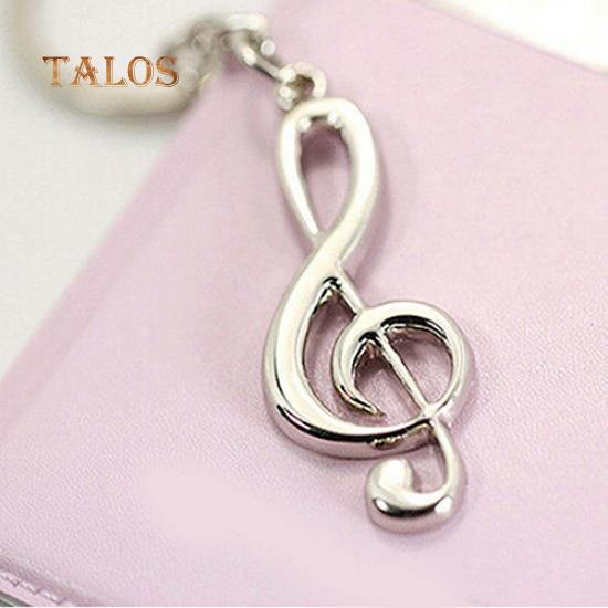 Satın alın Unisex Silvery Alloy Musical Note Phone Key Buckle Symbol ...
