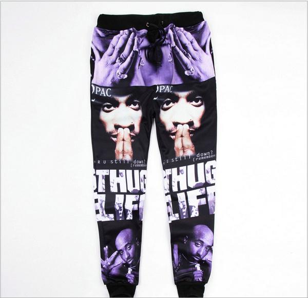 Buy Fashion Men Women Tupac 2pac 3d Printed Sport Pants Joggers Pants ...