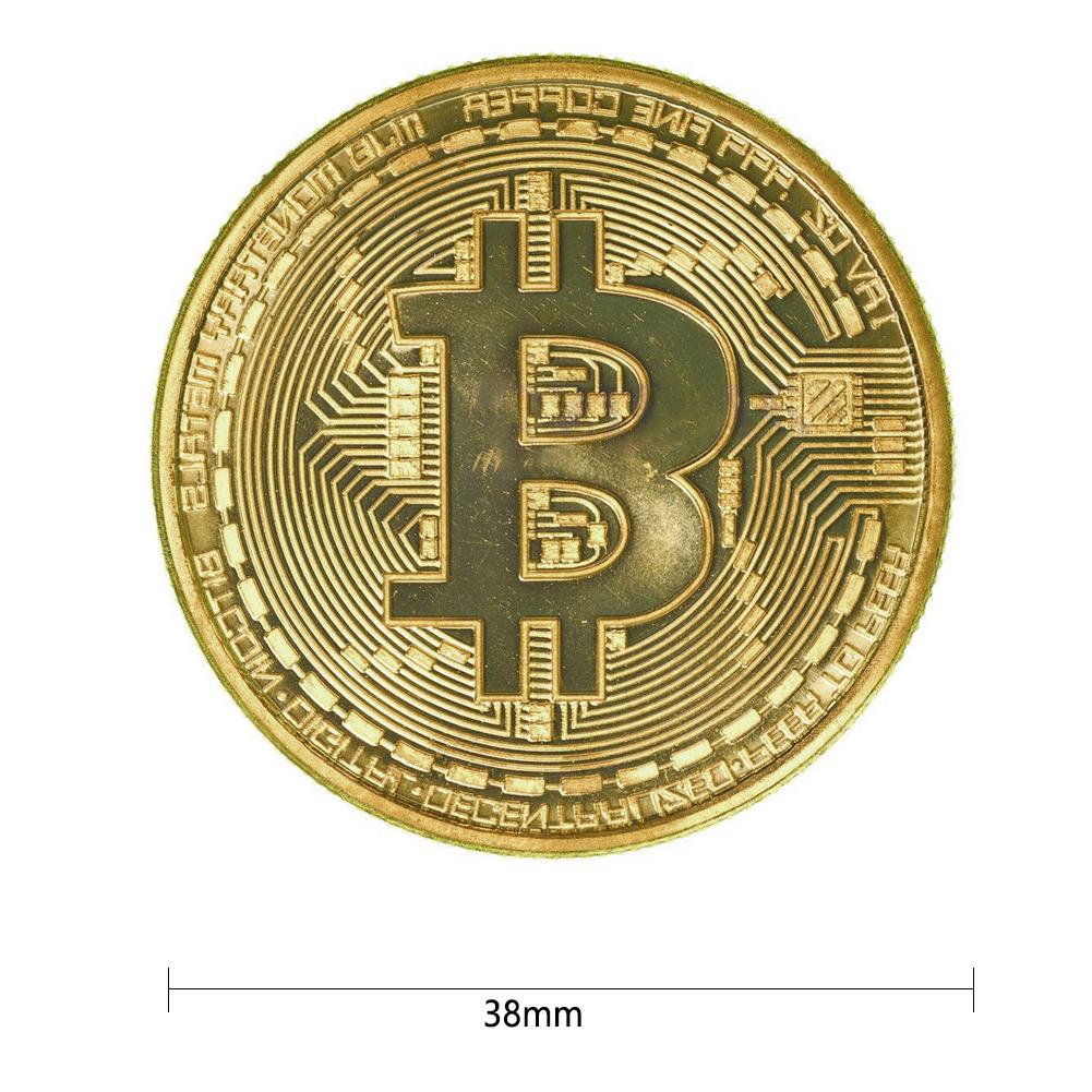 Buy 1PC Gold Plated Bitcoin Coin BTC Coin Art Collection at affordable ...