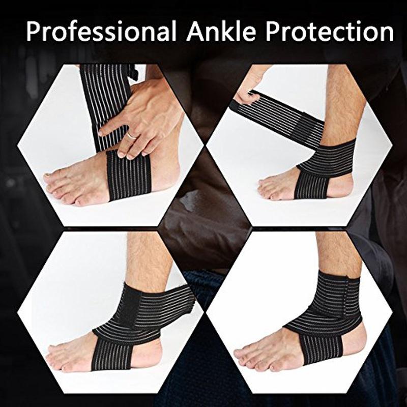 Buy 1Pair Open Heel Ankle Support Brace for Pain Relief Breathable ...