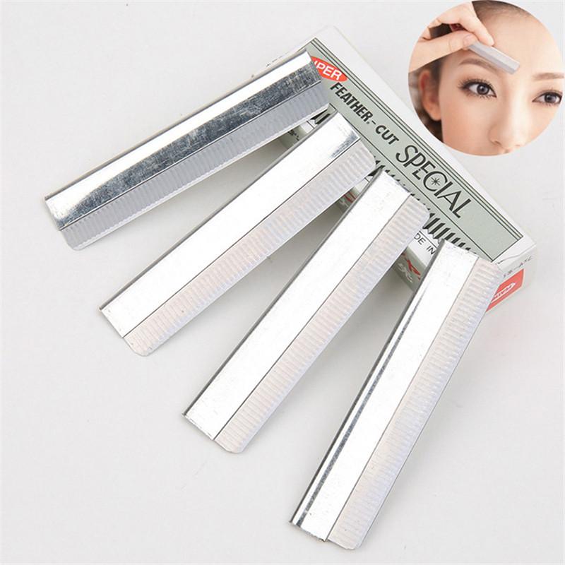 Buy 10 PCS Multifunction Stainless Steel Special Scraping Eyebrow Blade ...