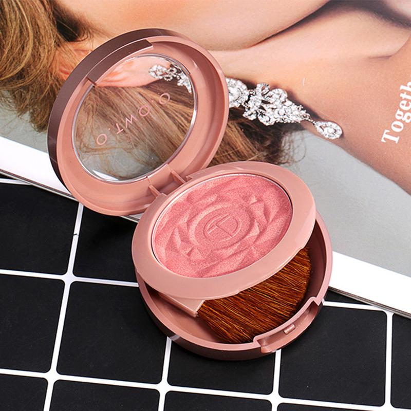 Buy Blusher Face Orange Pink Makeups Natural Cheek Lasting Blush Long ...