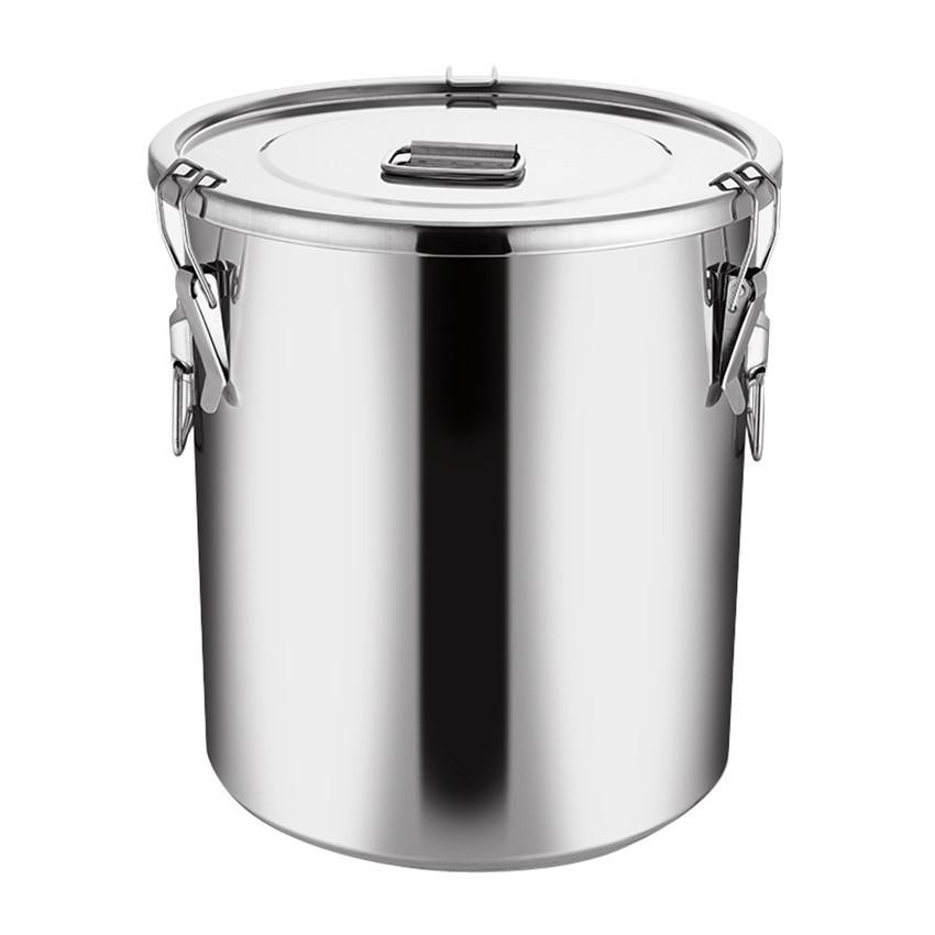 Cheap 304 Stainless Steel Rice Bucket Sealed Bucket Soup Bucket Multi ...