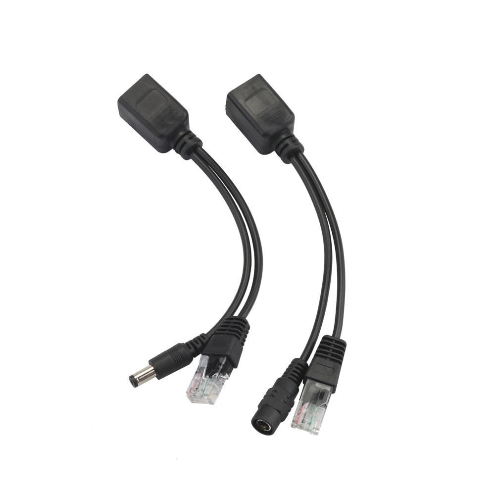 Power Over Ethernet Passive PoE Adapter Injector+Splitter Kit PoE Cable ...