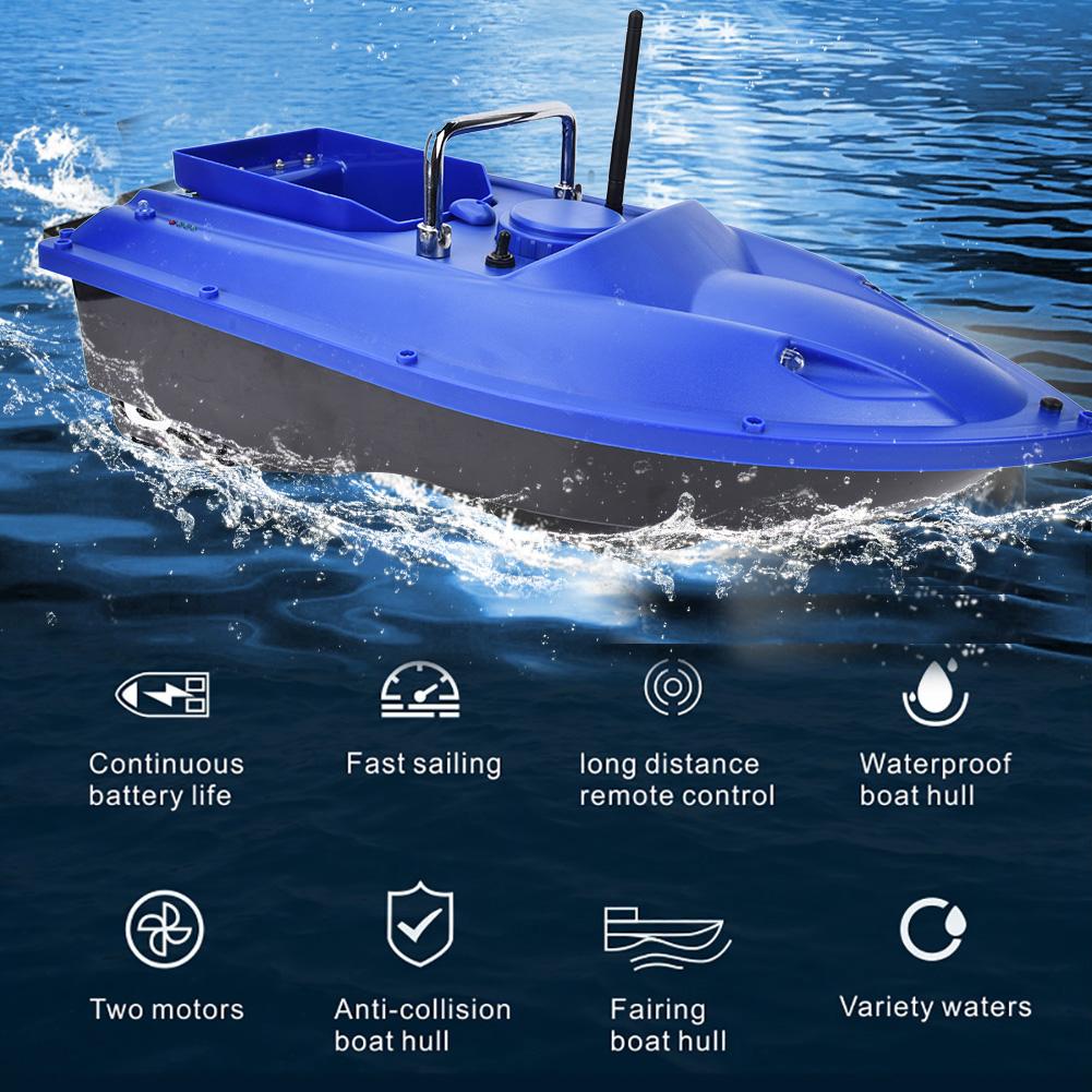 Satın alın RC 500m Blue Remote Control Wireless Fishing Lure Bait Boat ...