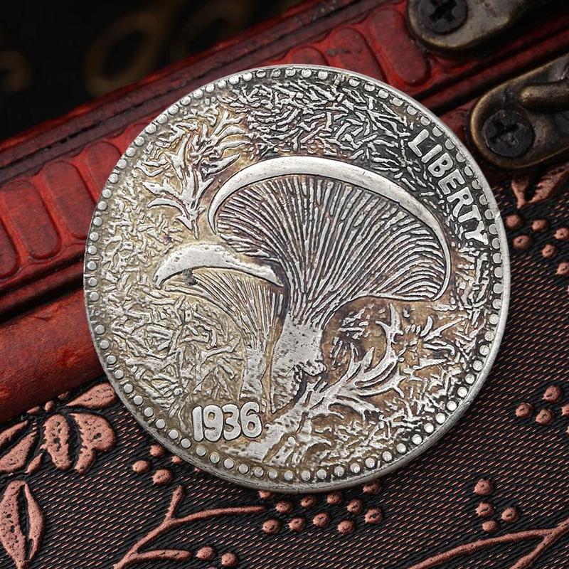 Buy 1936 Double Mushroom Silver Dollar Ecological Mushroom ...