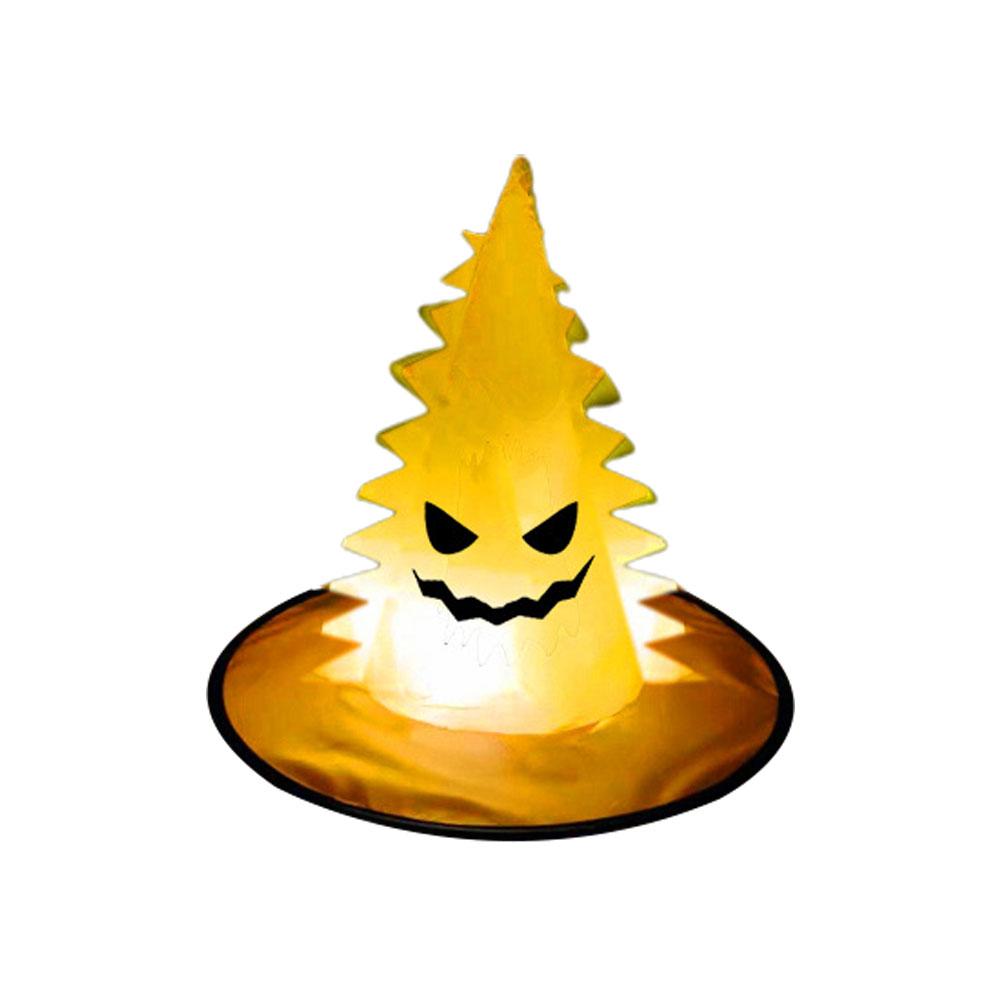 Buy Led Glowing Witch Hat Halloween Tree Hanging Decor Cap Witches Up ...