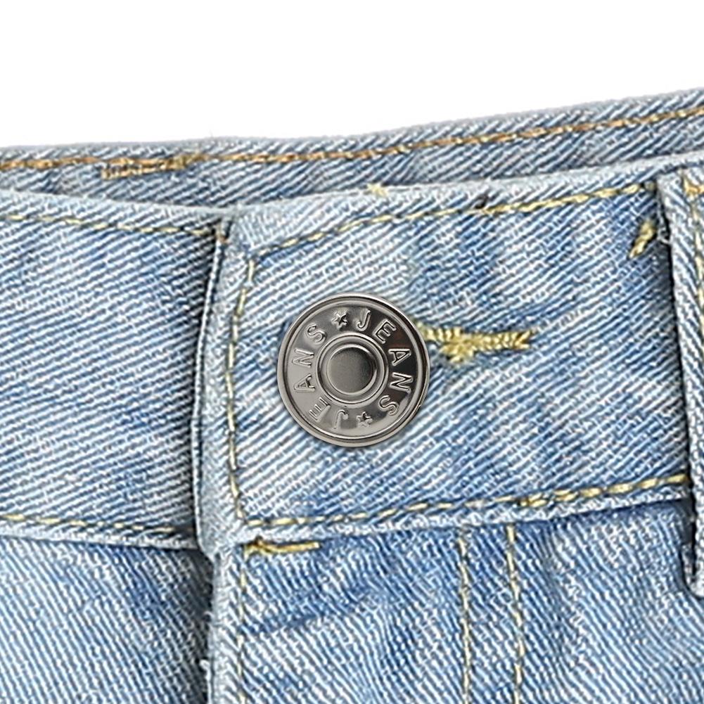 Buy 8/6/4pcs Button for Jeans, 17mm No Sewing Metal Jean Denim ...