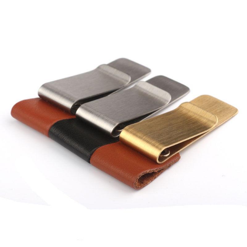 Buy Retro Brief Style Pen Holder Clip with PU Leather Loop Clip for ...