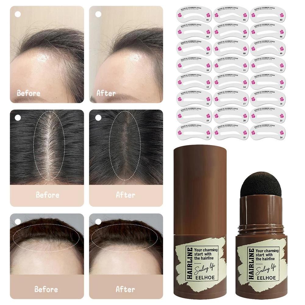 Buy Brow Stamp Shaping Kit Hairline Stick Hair Stamp Waterproof ...