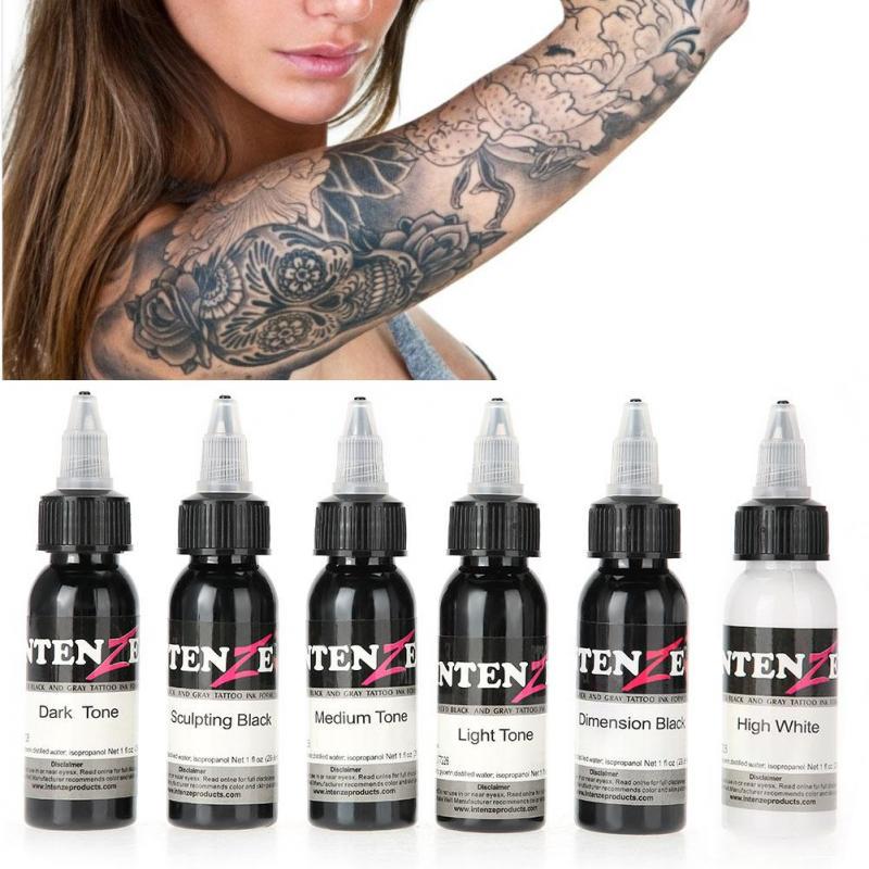 Buy 30ml/Bottle 6 Colors Tattoo Makeup Ink Pigment Professional Beauty ...