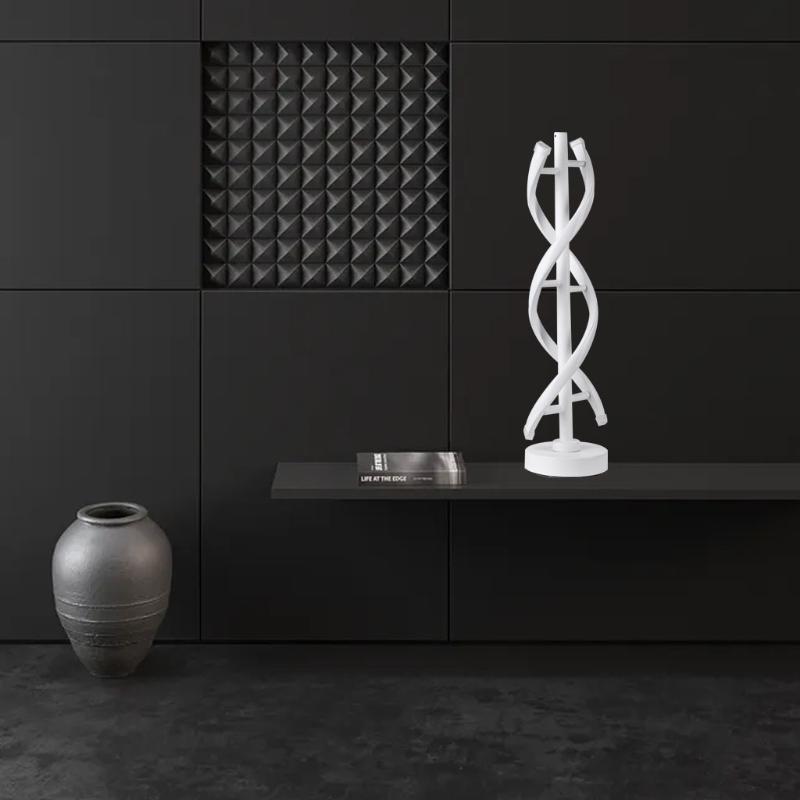 Buy SpiraI LED Table Lamps White Dimmable Beside Light with Touch ...