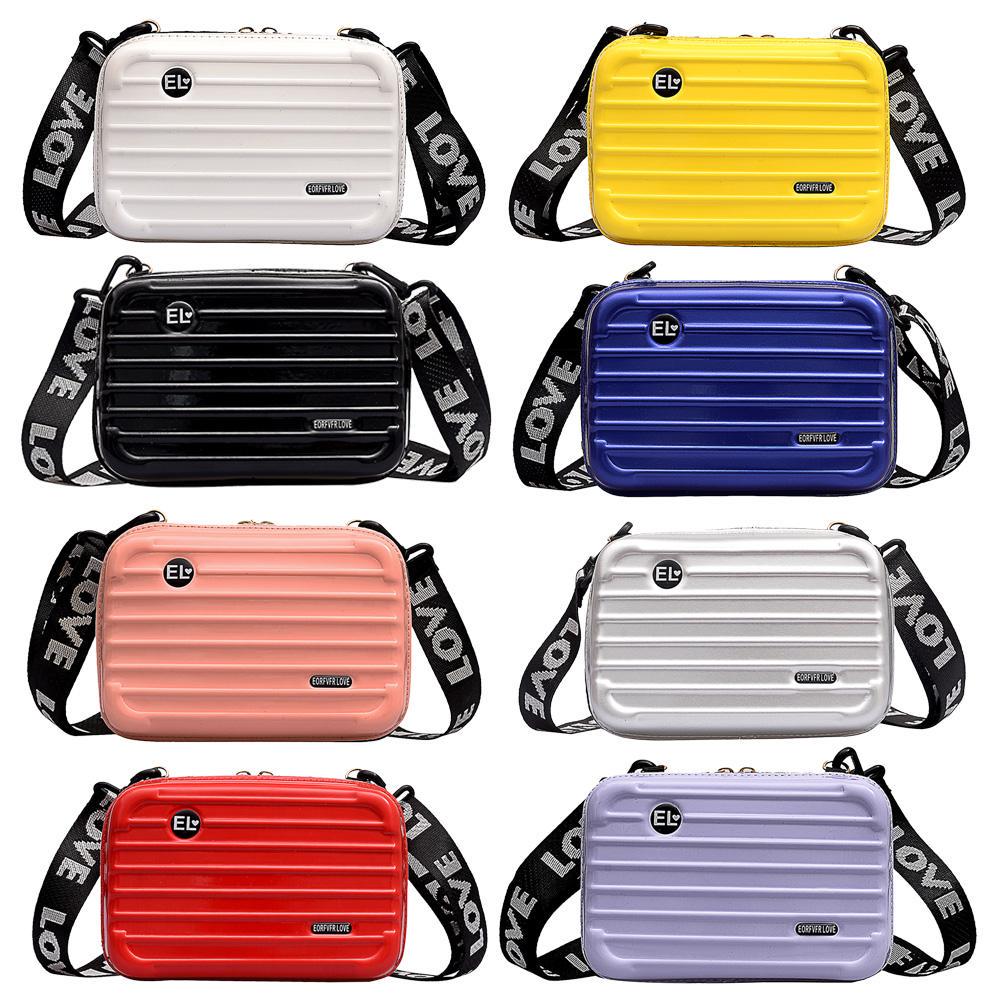 Satın alın Suitcase Shaped Women Crossbody Handbag Leather Small ...
