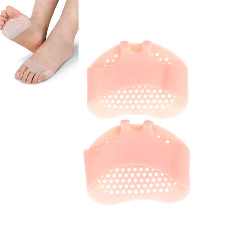 1Pair Silicone Gel Toe Pads Heel Shock Absorption Antislip-Resistant ...