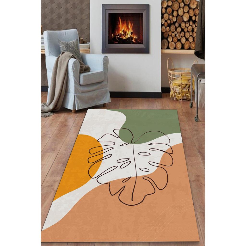 Cheap Leaf Patterned Decorative Carpet - Antibacterial Carpet - Elegant ...
