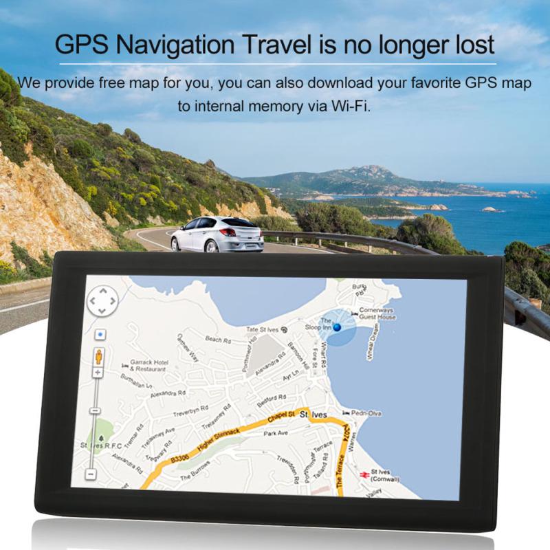 Buy 256MB+8G HD 9 Inch Capacitive Touch Screen Portable GPS Navigator ...