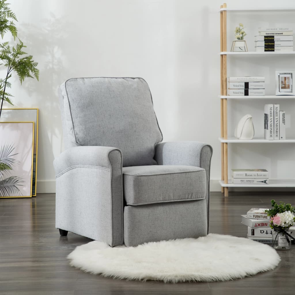 Buy TV Lounge Chair Light Gray Fabric at affordable prices — free ...