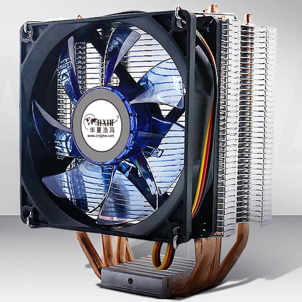 Buy Aluminum CPU Cooler 9cm Cooling Fan Radiator Heatsink Pipes for ...