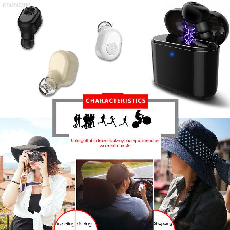 In Ear Earphone Mini Wireless Stereo Bluetooth Headset Sports Earbud ...