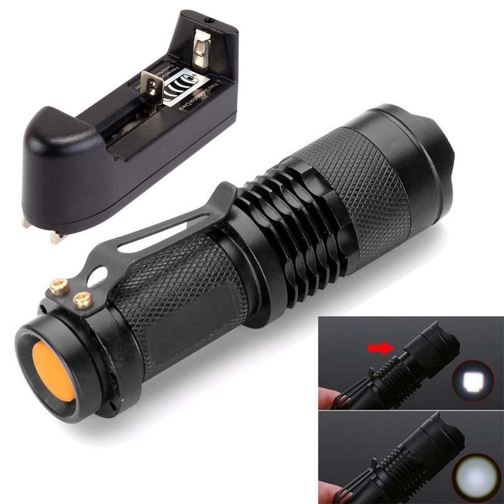 UltraFire CREE Q5 LED Flashlight Torch 1200LM Lamp Light + Universal ...
