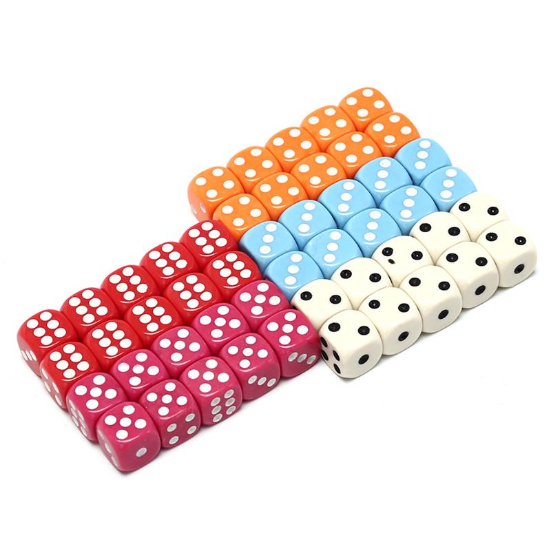 Buy 10Pcs 14Mm Six Sided Spot Fun Board Game Dice Games Party Gambling ...