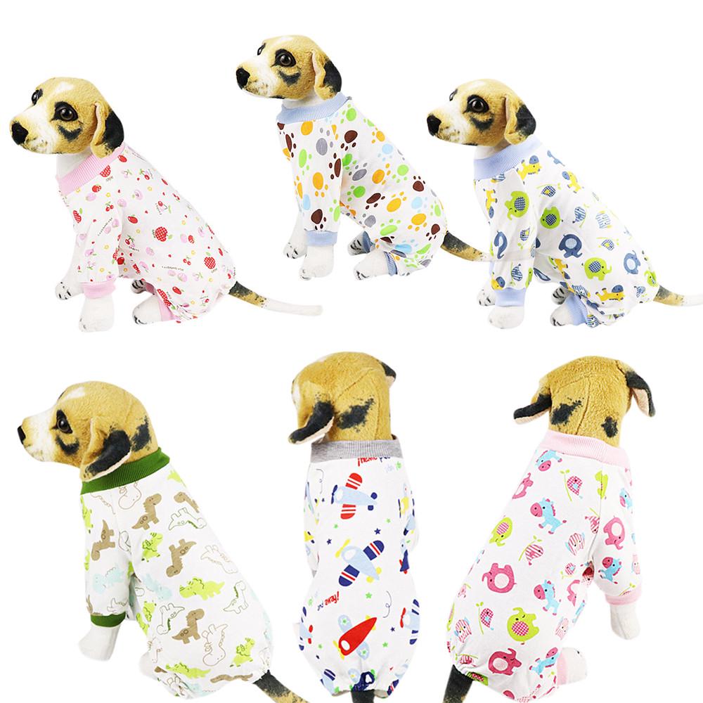 Buy Pet Dog Puppy Sleepwear Pajamas Clothes Jumpsuit Cotton Clothing ...