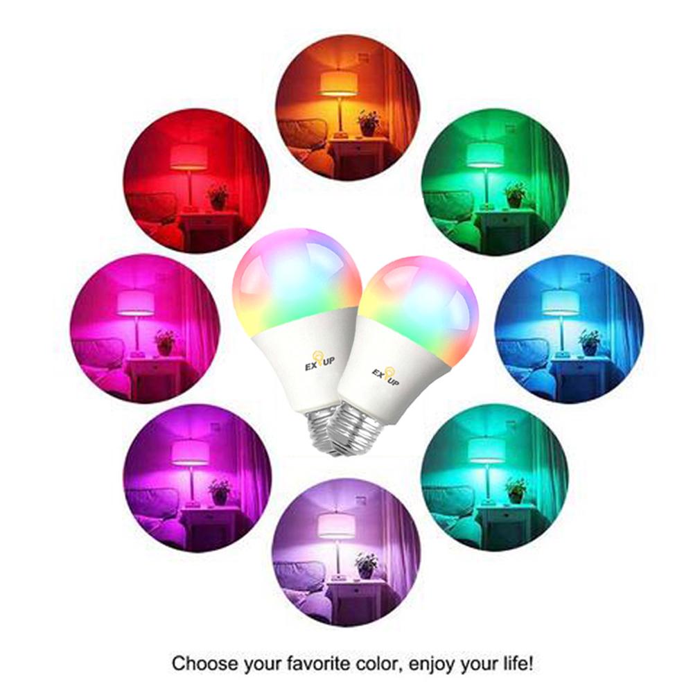 AC100-240V 9W Intelligent Wi-Fi LEDs Bulb Lamp Smartphone APP & Voice ...