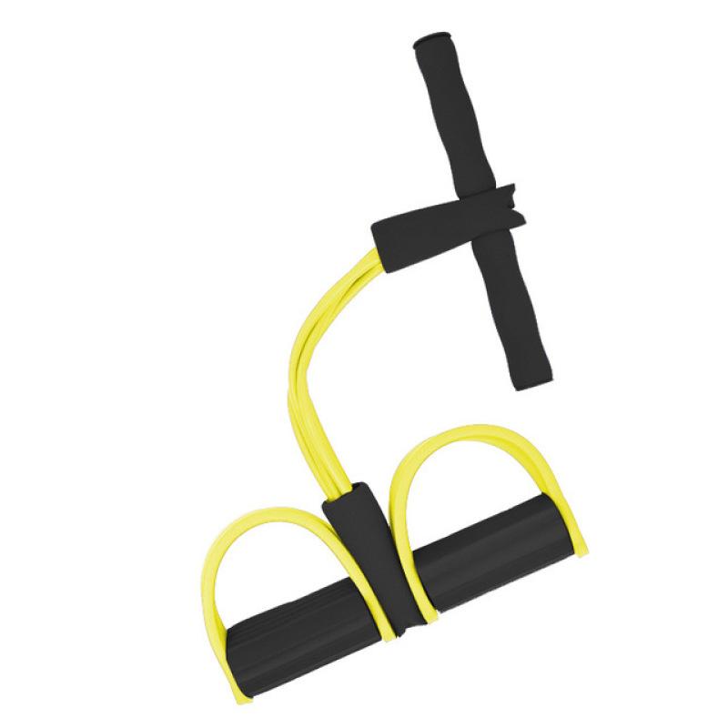4 Resistanc Elastic Pull Ropes Exerciser Rower Belly Resistance Band ...