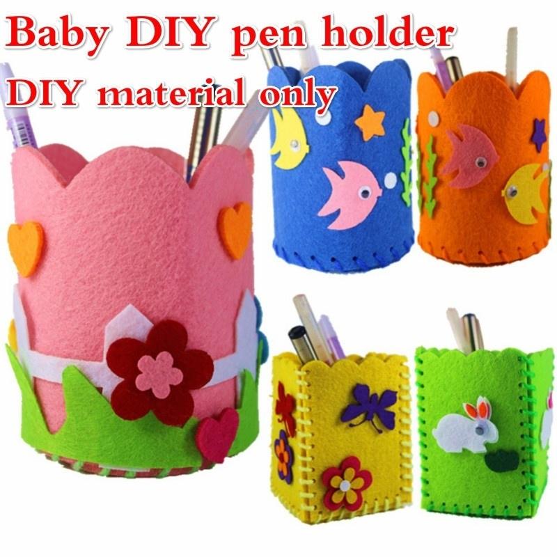 Buy Baby Educational DIY Craft Block Kit Cute Creative Handmade Pen ...