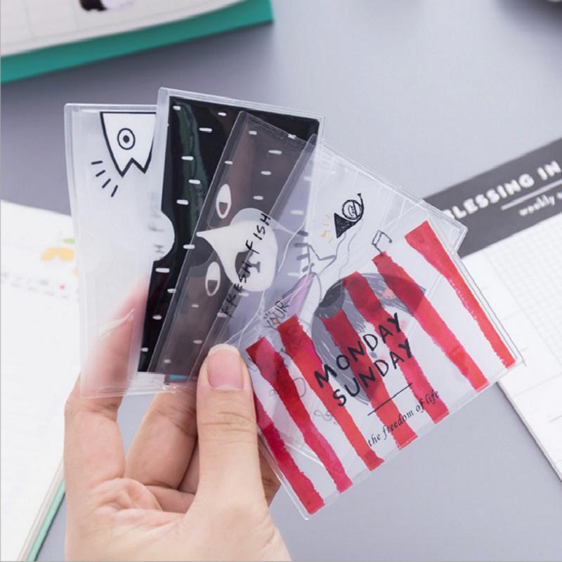 Buy 4PCS Waterproof Transparent Pvc Card Cover Silicone Plastic ...