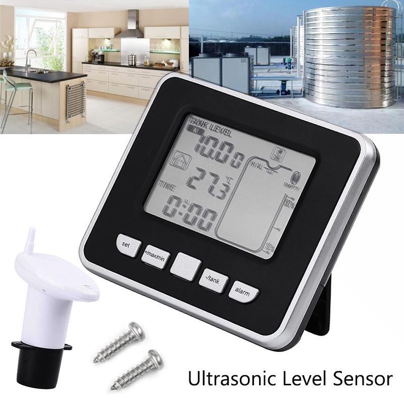 Buy Ultrasonic Water Tank Liquid Depth Level Meter Sensor with ...