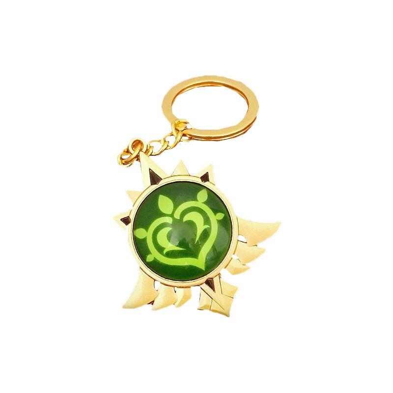 Impact Genshin Seven Elements Keychain Geo Anemo Electro Pyro Cryo ...
