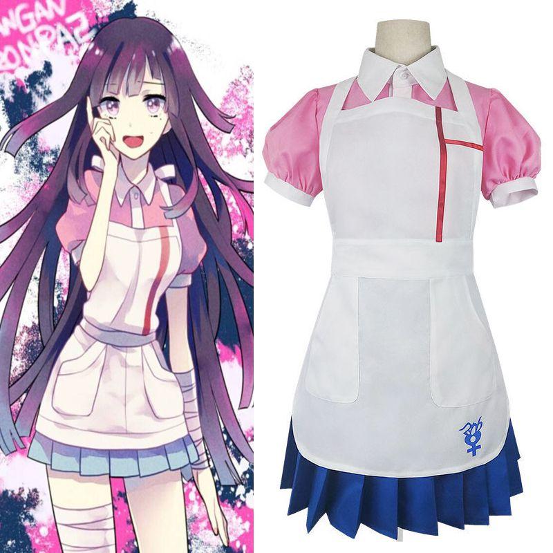 Dangan Ronpa 2 Danganronpa Mikan Tsumiki Dress Cosplay Costume Uniform ...