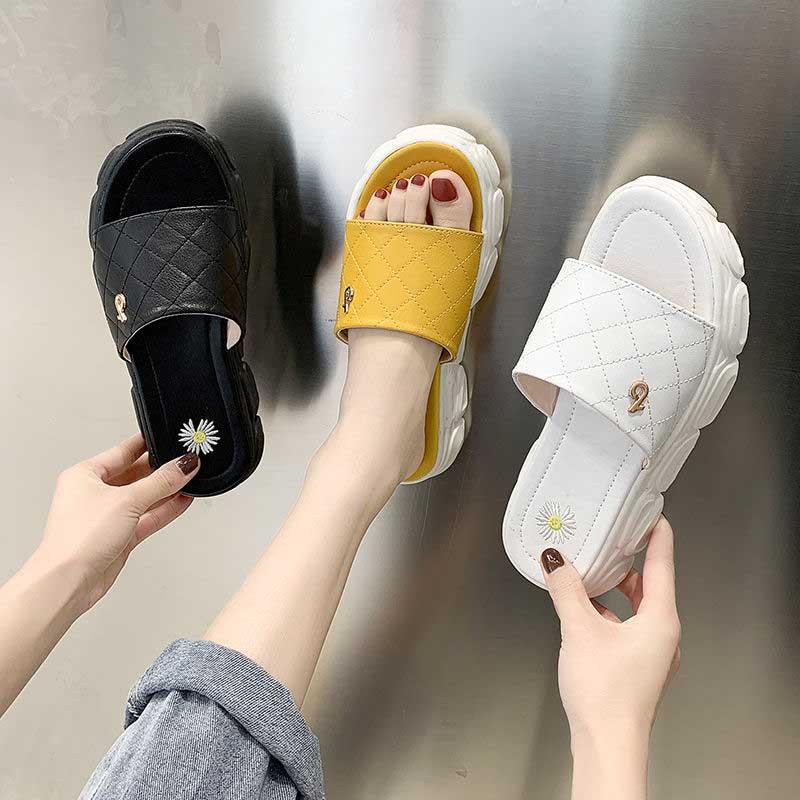 Size35-40 Summer Women Leather Slippers Bohemian Beach Waterproof ...