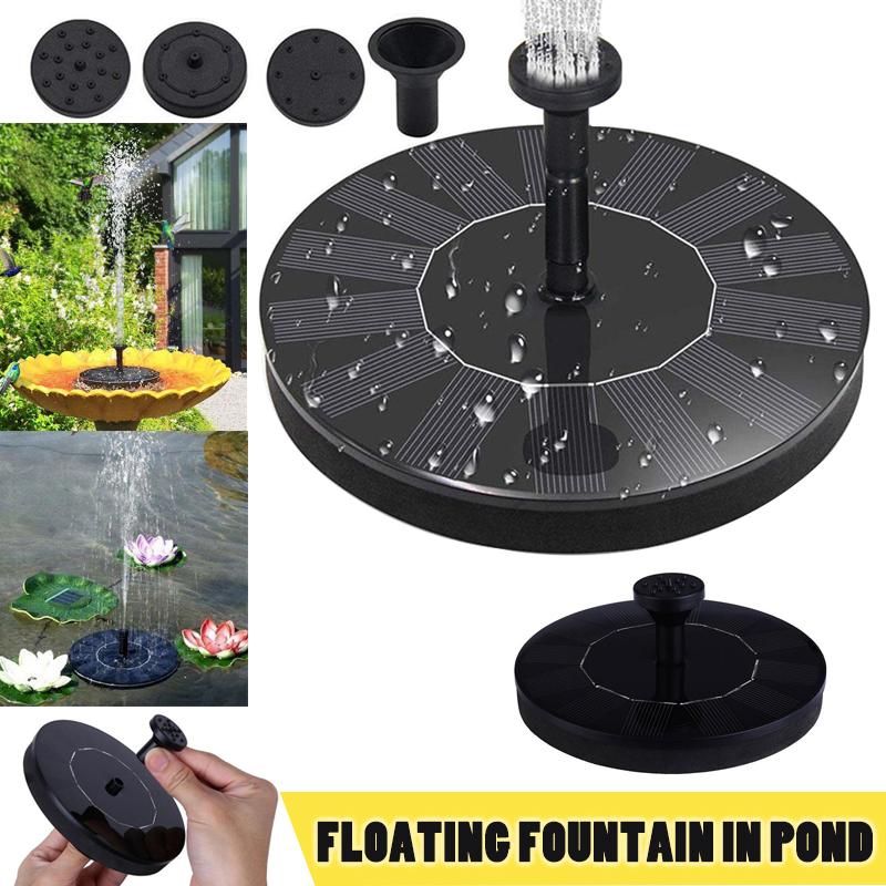 PDTO Outdoor Solar Powered Floating Bird Bath Water Fountain Pump ...