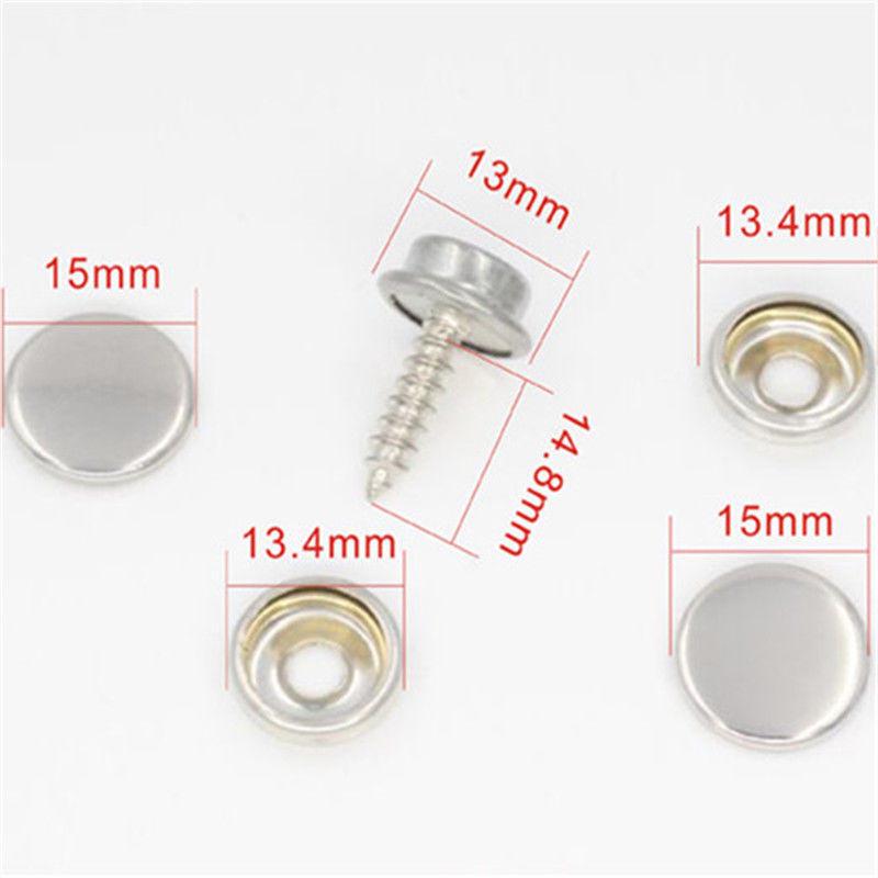 Buy 50Pcs Set Tarpaulin Sewing Stainless Camping Push Button Buttons ...