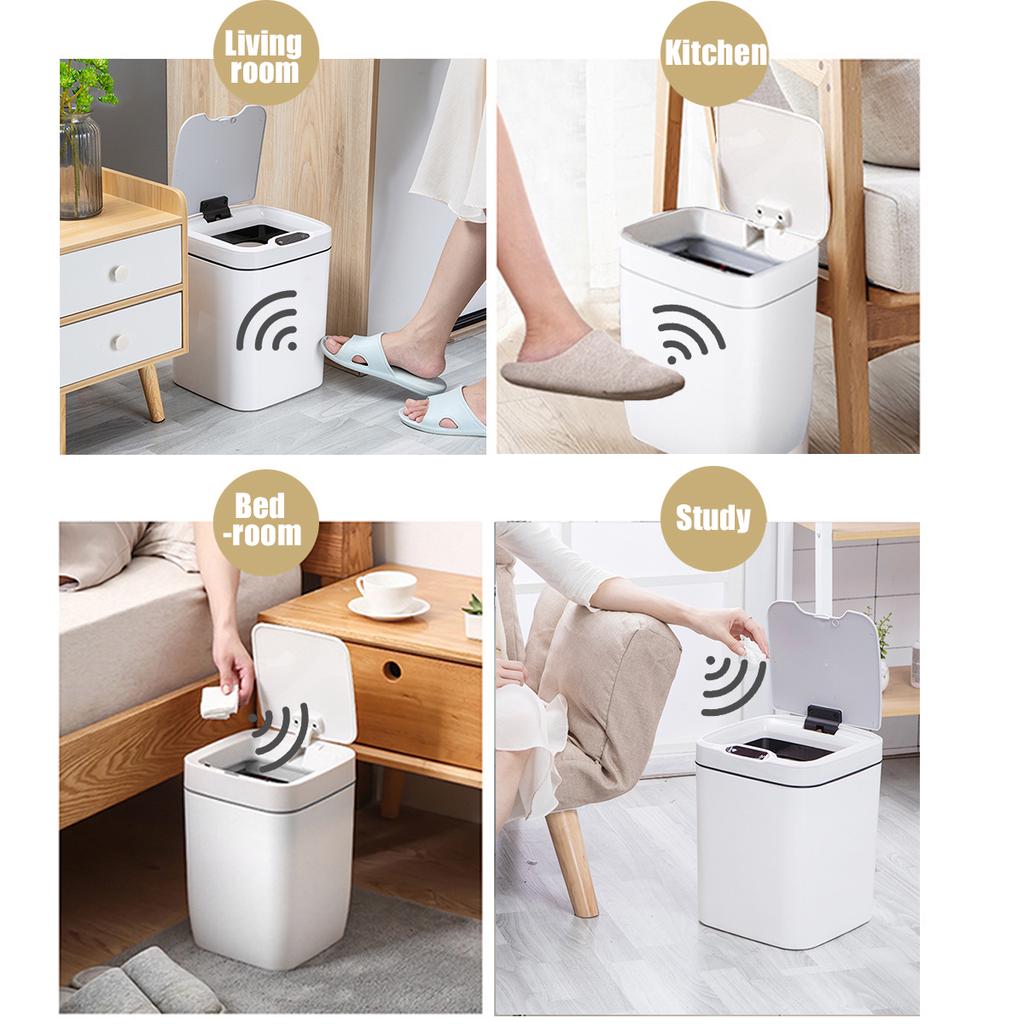 Buy 13L Automatic Trash Can Operated Touch Touchless Infrared Motion ...