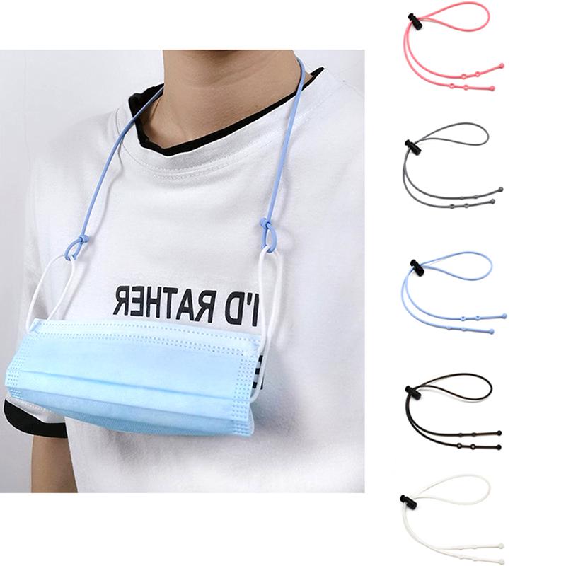 Buy Simple Silicone Tablecloth Anti-Drop Rope Adjustable Length Mask ...