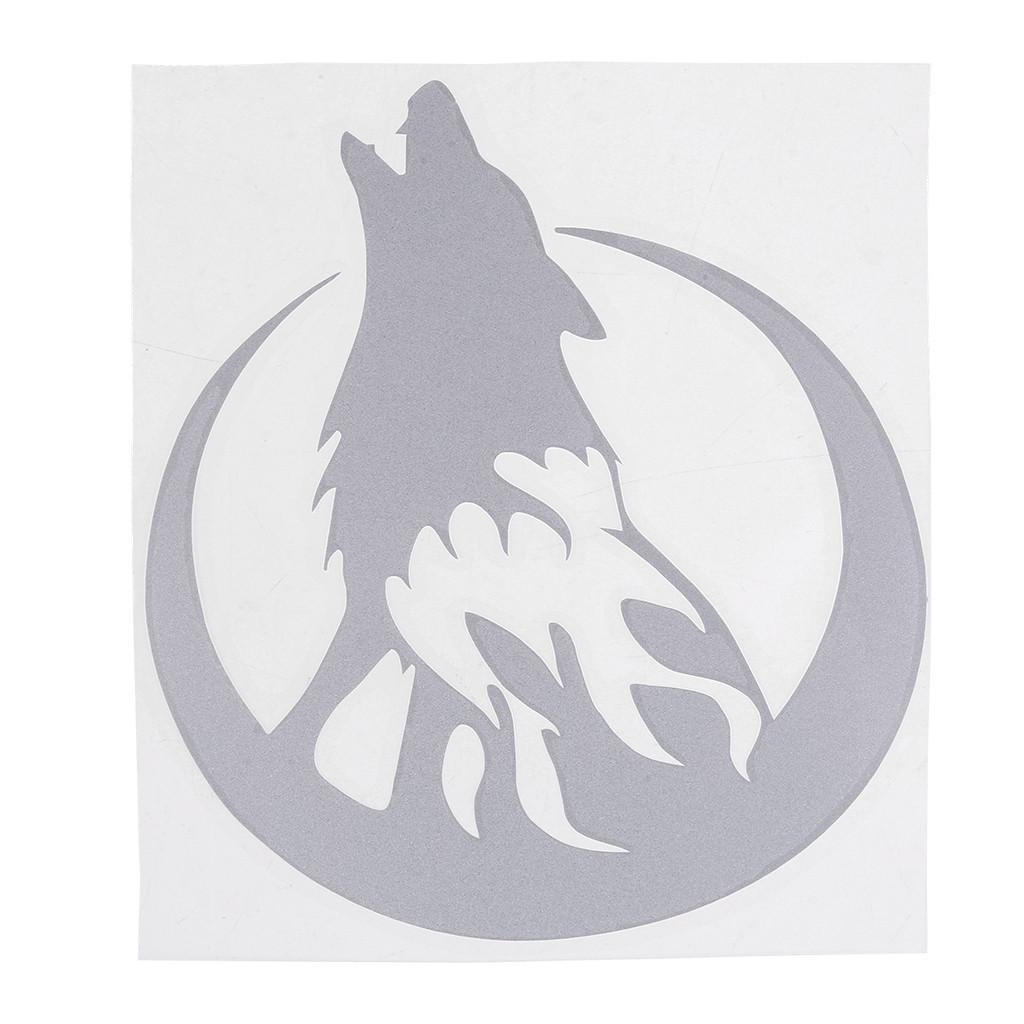Funny Personality Car Sticker Auto Wolf Decoration Vinyl Sticker 3D ...