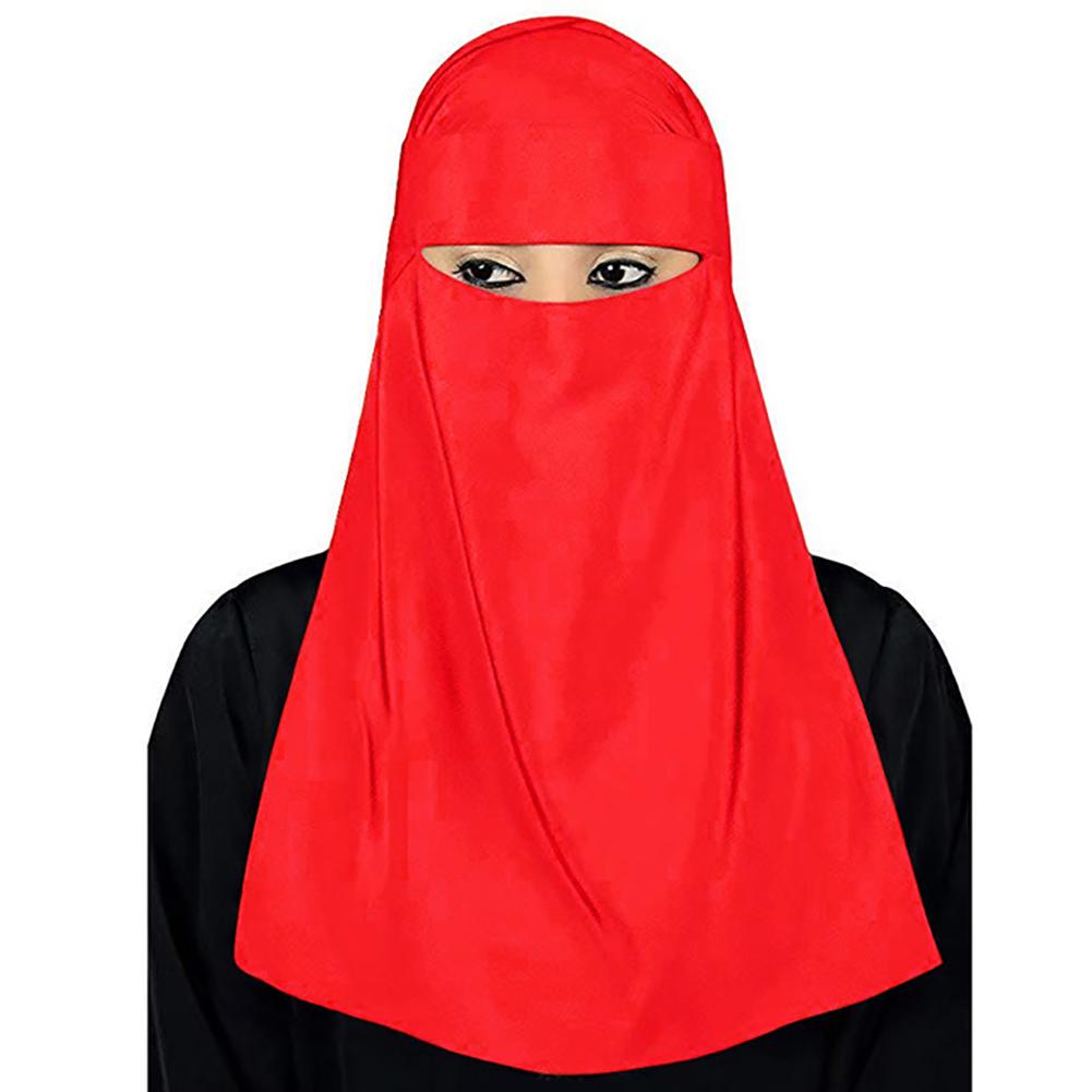 Women Arab Muslim Turban Hijab Niqab Veil Islamic Face Mask Cover Scarf