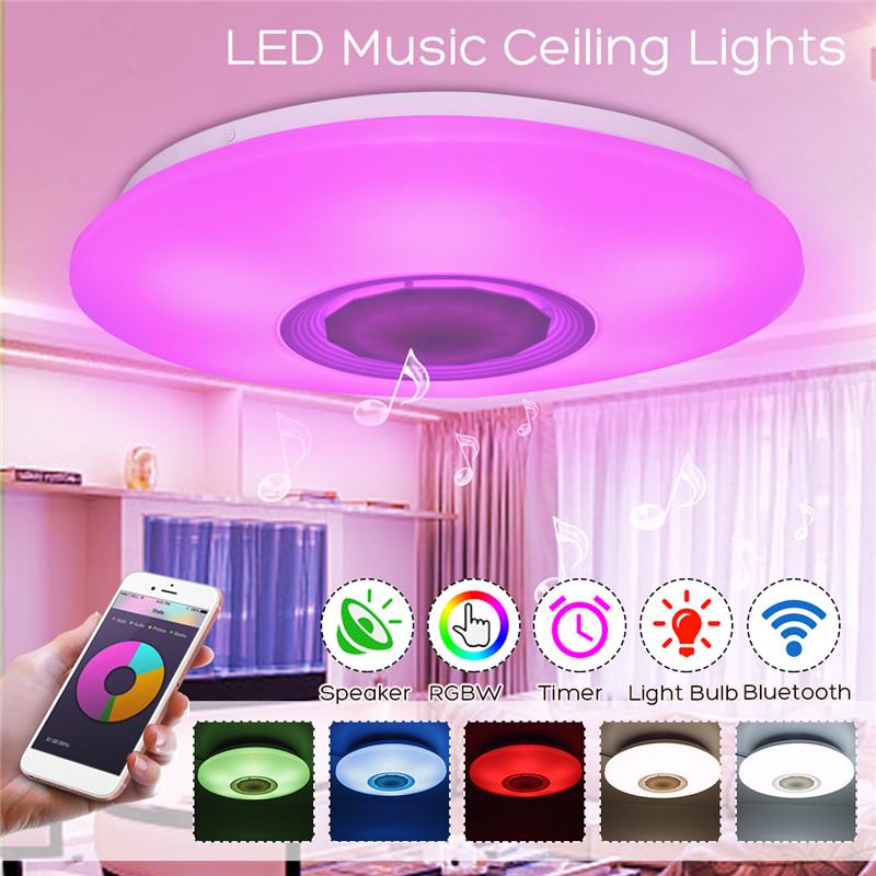 Buy 36 LED Dimmable Bluetooth Speaker Lamp Ceiling Down Light Fixture ...