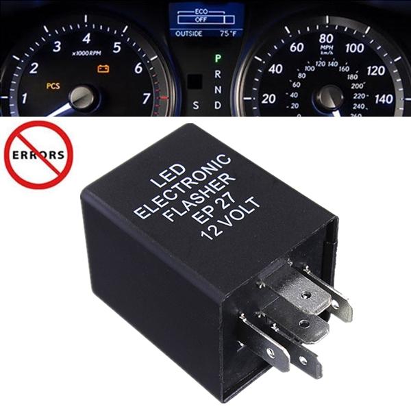 Buy 5 Pin EP-27 Flasher Relay Fix For LED Turn Signal Lamps Hyper Flash ...