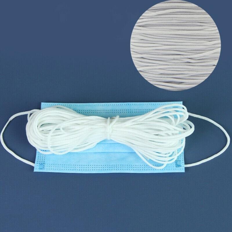 100/200m Round High Elastic Elastic Band Rubber Band Mask Ear Hanging ...