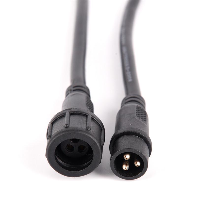 Buy Ip65 Waterproof 3Pin Ac Cable 18Awg Wire Led Cable Connectors Plug ...