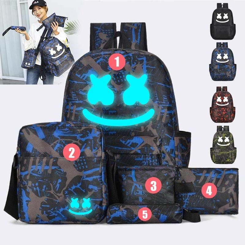 Buy Luminous Backpack Daypack +Shoulder Bag+Small Bag+Pencil Case ...
